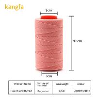 China 210D Sewing Waxed Thread for Leather Craft Hand Stitching Cords AWL Shoes Bags Repair for sale