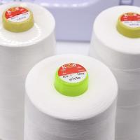 China White 40/2 Polyester Sewing Thread Ideal for Quilting Machine and Bedding Fabric Making for sale