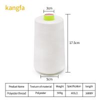China White 40/2 Polyester Sewing Thread Ideal for Quilting Machine and Bedding Fabric Making for sale