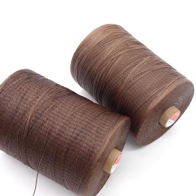 China Sample Free 1KG Flat Sewing Thread Polyester Braid Strength Leather Thread Wax Thread for sale