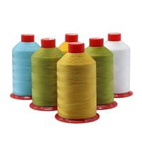 China Tex 70 Bonded Polyester Thread 100% Polyester Pattern Dyed Industrial Sewing Thread for sale