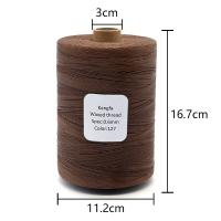 China 1kg Waxed Cord Sewing Thread 240 Colors for Leather 0.6mm 0.8mm 210dD Pattern Dyed for sale