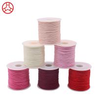 China Braided Jade Chinese Knot Rope 100M 0.8mm Nylon Rat Tail Lace Rope for Jewelry Making for sale