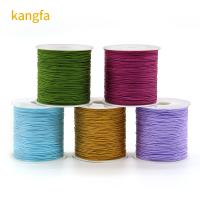 China Braided Jade Chinese Knot Rope 100M 0.8mm Nylon Rat Tail Lace Rope for Jewelry Making for sale