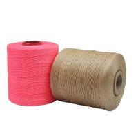 China OEM ODM Accepted Flat Braided Sewing Yarn 680m Length 0.8mm Braided Wax Thread for Leather for sale