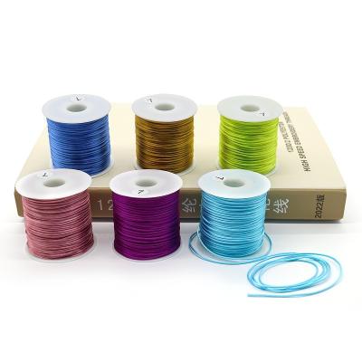 China 1.0mm Nylon Thread 16 Ply Rat Tail Rope for Woven Chinese Knot Bracelet Handicraft for sale