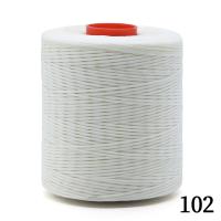 China OEM ODM Accepted Flat Braided Sewing Yarn 680m Length 0.8mm Braided Wax Thread for Leather for sale