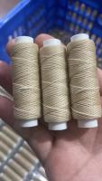 China 12g 100% Polyester Round Wax Hand-sewn Leather Waxed High Strength Polyester Sewing Thread for sale