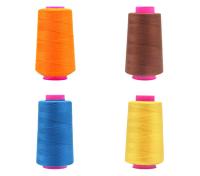 China 1100 Colors 100% Spun Polyester Yarn Sewing Thread With High Temperature Resistance for sale