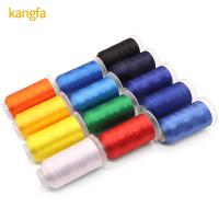 China Kangfa Colors Polyester Embroidery Thread Kit 5000M Each Spool for Perfect Embroidery for sale