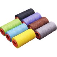 China Abrasion-Resistant 150D Polyester Sewing Waxed Thread for Leather Hand Stitching Craft for sale