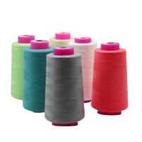 China 40/2 Jean Sewing Yarn Count Solid Color Spun Polyester Sewing Thread in 688 Rich Colors for sale