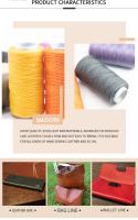 China High Tenacity 100% Polyester 150D/16 Hand Stitched Sewing Thread for Leather Bag Wallet for sale