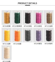 China 50M/Roll 0.6mm Hand Stitching Cord Flat Waxed Thread for Leather Craft Shoes Bag Belt for sale