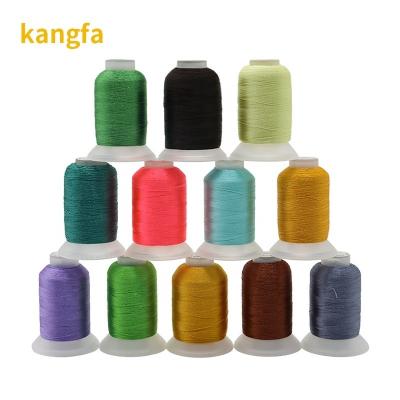 China 500m 120D/2 Polyester Embroidery Thread Set Kit with Transparent Cone and Small Cone for sale