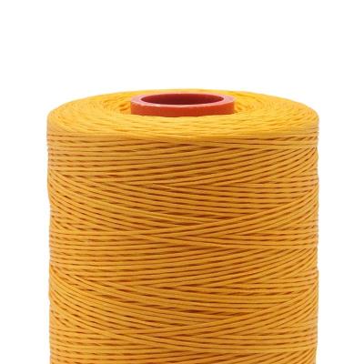 China Dyed Texturized Pattern 1000m 150D Waxed Thread for Leather Sewing Black Book Binding for sale