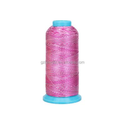 China 120D/2 2 Yarn Count Boho Polyester Variegated Embroidery Thread 4000 Yards 96 Colors for sale