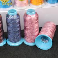 China 120D/2 2 Yarn Count Boho Polyester Variegated Embroidery Thread 4000 Yards 96 Colors for sale