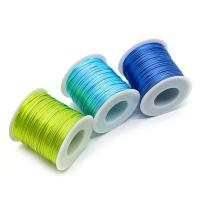 China 2MM Braided Silk Cord for DIY Chinese Knot Satin Bracelets Making Beading Findings for sale