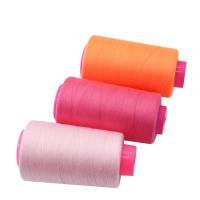 China Dyed 100% Spun Polyester Sewing Thread 40/2 20/2 20/3 40/3 5000Y Knotless OEM/ODM for sale