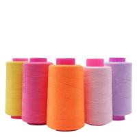 China Dyed 100% Spun Polyester Sewing Thread 40/2 20/2 20/3 40/3 5000Y Knotless OEM/ODM for sale