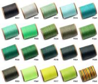 China Small Roll Flat Wax Thread for Manual Leather Sewing 210D Filament Yarn Sale for sale