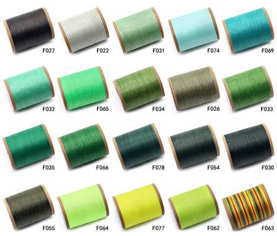 China Small Roll Flat Wax Thread for Manual Leather Sewing 210D Filament Yarn Sale for sale