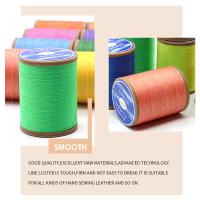 China Small Roll Flat Wax Thread for Manual Leather Sewing 210D Filament Yarn Sale for sale
