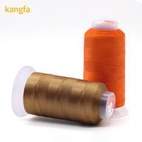 China 100g High Strength Bonded Polyester Thread for Football Bag Stitching Dyed Pattern for sale