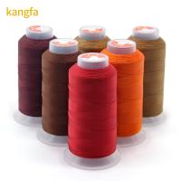 China 100g High Strength Bonded Polyester Thread for Football Bag Stitching Dyed Pattern for sale