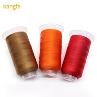 China 100g High Strength Bonded Polyester Thread for Football Bag Stitching Dyed Pattern for sale