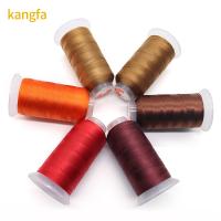 China 100g High Strength Bonded Polyester Thread for Football Bag Stitching Dyed Pattern for sale