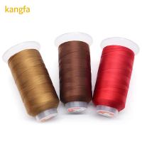 China 100g High Strength Bonded Polyester Thread for Football Bag Stitching Dyed Pattern for sale