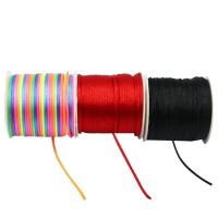 China DIY Chinese Knot Nylon Braided Rope Taiwan Jade Thread Colorful Gold 0.8mm 1.0mm 1.5mm for sale
