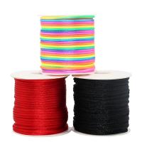 China DIY Chinese Knot Nylon Braided Rope Taiwan Jade Thread Colorful Gold 0.8mm 1.0mm 1.5mm for sale
