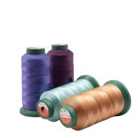 China Dyed Polyester Strength Sewing Thread for Leather Goods Luggage Car Seats and Clothing for sale