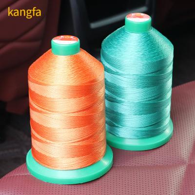 China Low Shrinkage V-92 16oz. 6000Y White UV Bonded Polyester Thread for Upholstery Sewing for sale