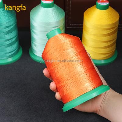 China 240 Colours Tex90 Heavy Duty Tan Nylon Thread Size 90 250 D for Leather Jeans Weaving for sale