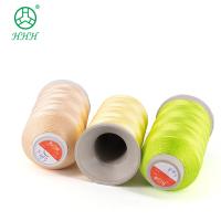 China Polyester 50/3 Cotton 250 Yard Sewing Yarn Making Machine Thread 3Cord White 1000M Cone for sale