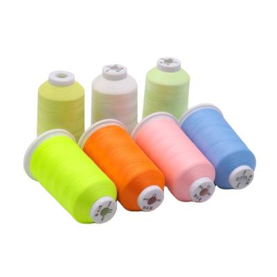 China Glow In The Dark 150D/2 Polyester Embroidery Thread 3000 Yards Roll Net Weight 100G for sale