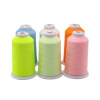 China Glow In The Dark 150D/2 Polyester Embroidery Thread 3000 Yards Roll Net Weight 100G for sale