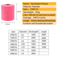 China High Waterproof Viscosity 1mm Flat Waxed Thread for Leather Sewing and Fly Tying 400G for sale