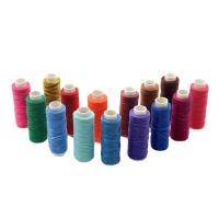 China 100% Polyester Leather Round Waxed Thread for Hand-sewn Leather Articles 0.45mm 85 Colors for sale