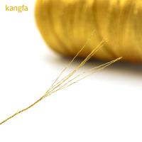 China High Tenacity Braided Embroidery Thread for Embroidery Machines Golden Shades Silver for sale