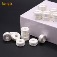 China 144pcs/box White/Black 75D/2 100% Polyester Pre-wound Bobbins Threads for Boho Kangfa for sale