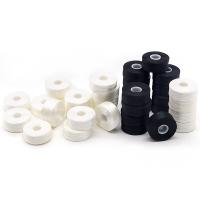 China 144pcs/box White/Black 75D/2 100% Polyester Pre-wound Bobbins Threads for Boho Kangfa for sale
