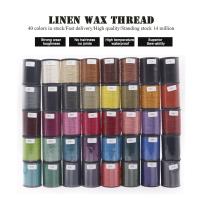 China 35g Weight Plastic Cone Linen Waxed Thread for Leather Sewing 70m in Cone Material for sale