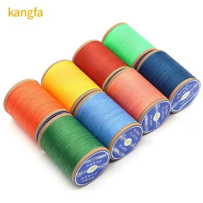 China Plastic Cone 57g 150D/16 0.8MM Durable Wax-Coated DIY Sewing Thread for Leather Repair for sale