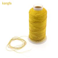 China 100% Silk High Tenacity 3 Ply Gold And Silver Metallic Yarn Thread For DIY Jewelry Making for sale