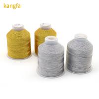 China Jewelry Cord 100% Polyester Silver Silk Metallic Yarn with 3 Strands Multiple Colour for sale